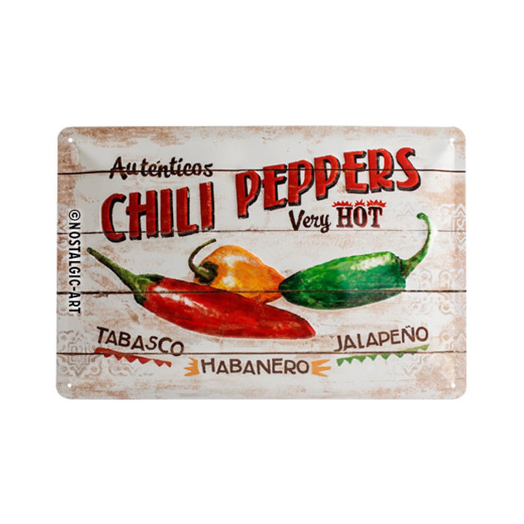 Nostalgic-art Retro Tin Sign, 20 X 30 Cm, chili Peppers, Gift Idea for ...