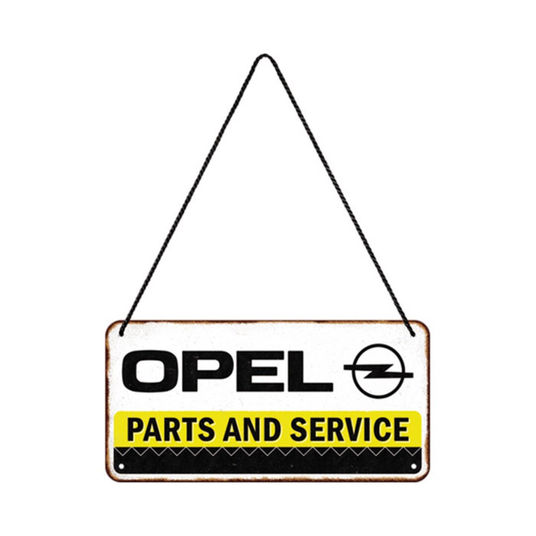 Nostalgic-art Retro Hanging Sign, 10 X 20 Cm, opel Parts & Service ...