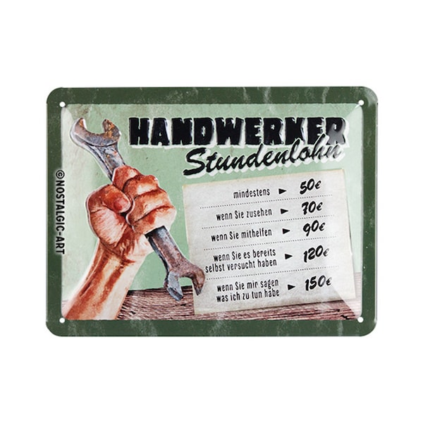 Craftsman Tin Sign - Etsy