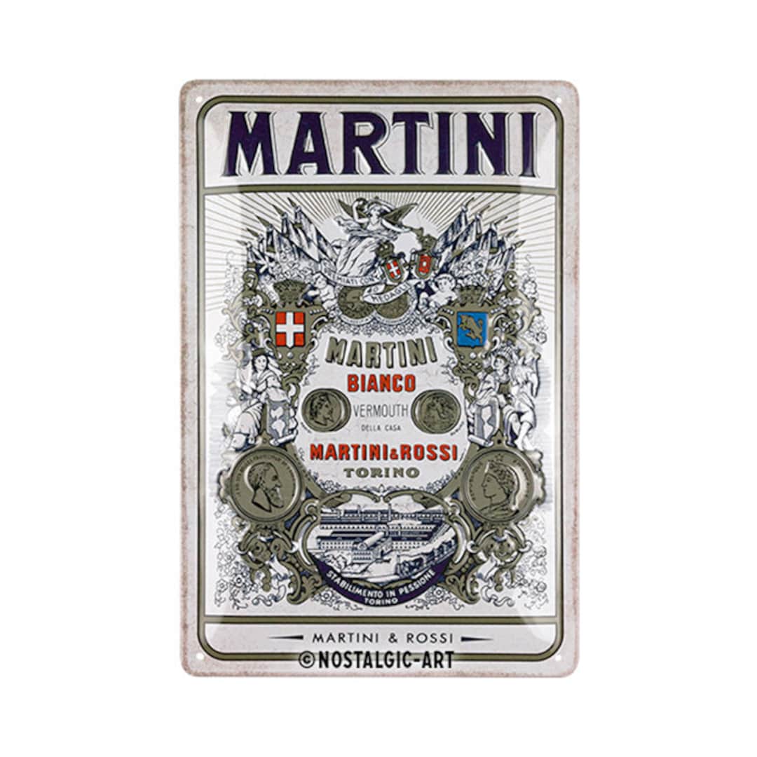Nostalgic-art Retro Tin Sign, 20 X 30 Cm, "martini - Bianco Vermouth ...