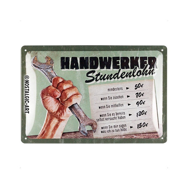 Craftsman Tin Sign - Etsy