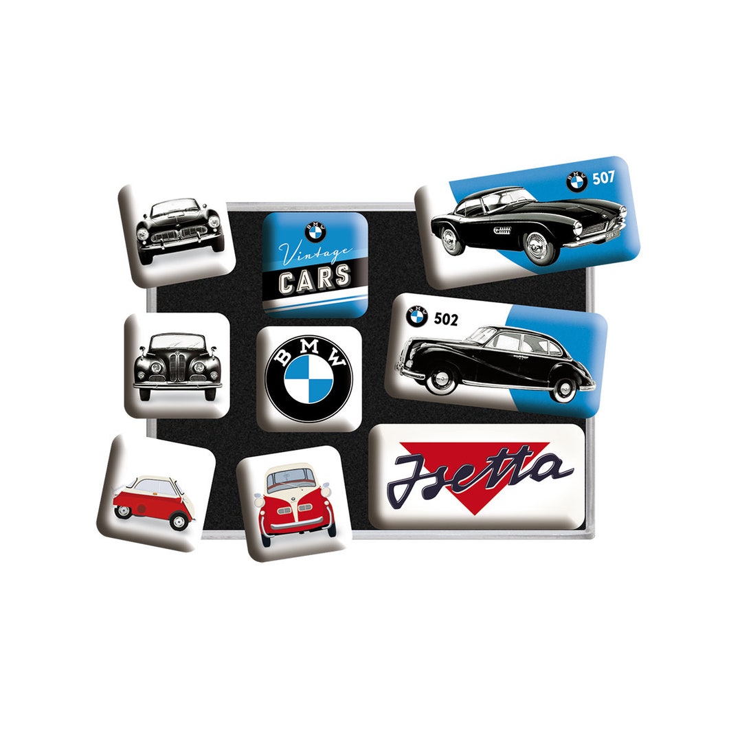 Nostalgic-art Retro Fridge Magnets 9 Pieces bmw - Etsy