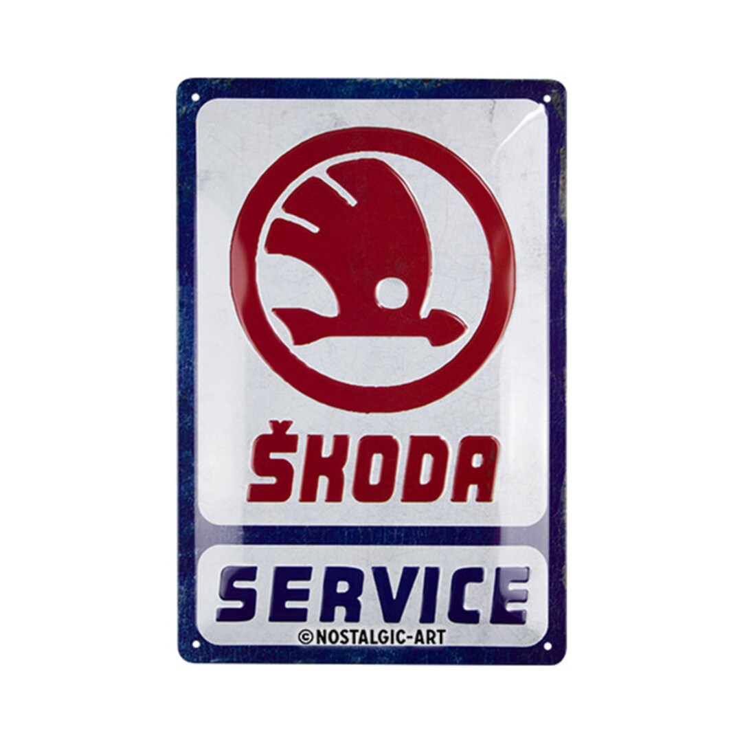 Nostalgic-art Retro Tin Sign, 20 X 30 Cm, "skoda - Service", Gift Idea ...
