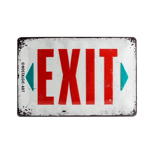 Exit Sign - Etsy UK