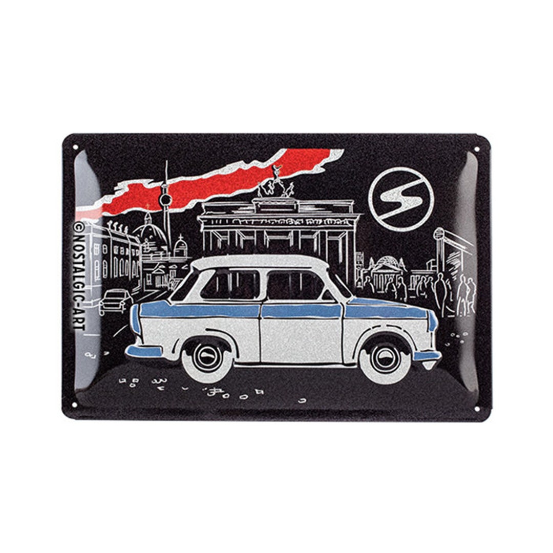 Nostalgic-art Retro Tin Sign, 20 X 30 Cm, "trabant - Berlin Black ...