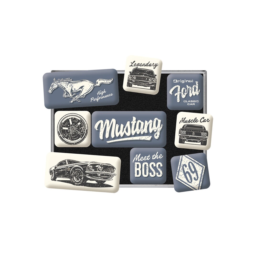 Nostalgic-art Retro Fridge Magnets Pack of 9 ford - Etsy