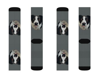 Border Collie Socks - Etsy