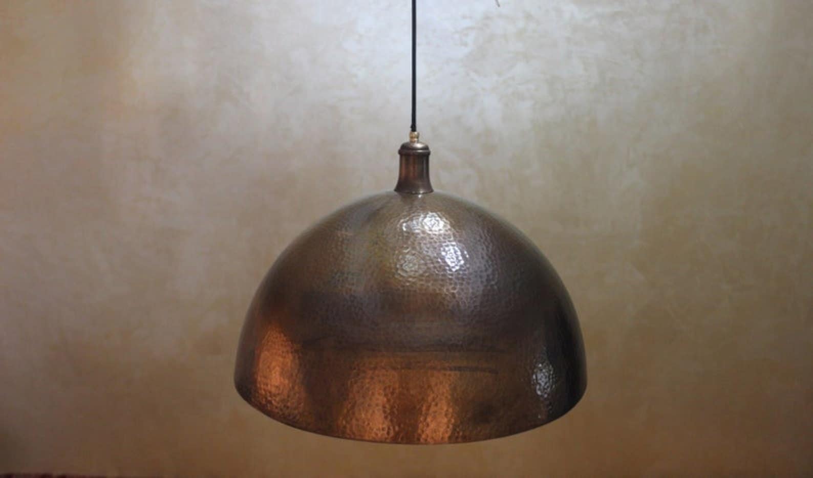 Handmade Oxidized Copper Dome Pendant Ceiling Light Antique Dome Light ...