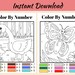 Color by Number, Printable Coloring Pages for Preschool and ...