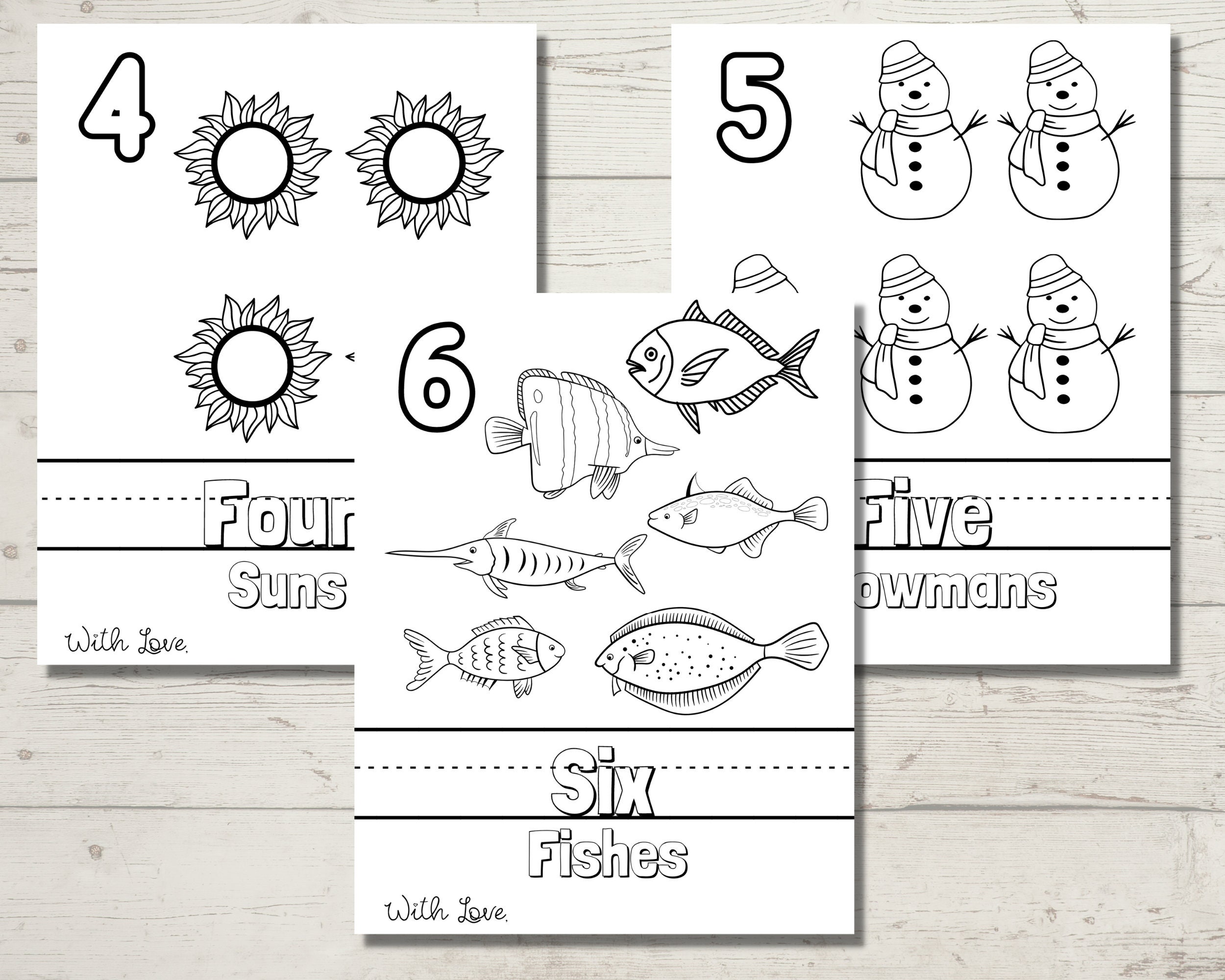Baby's First 123 Book, Baby Shower Counting Book, 1-20 Numbers Coloring ...