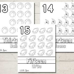Baby's First 123 Book, Baby Shower Counting Book, 1-20 Numbers Coloring ...