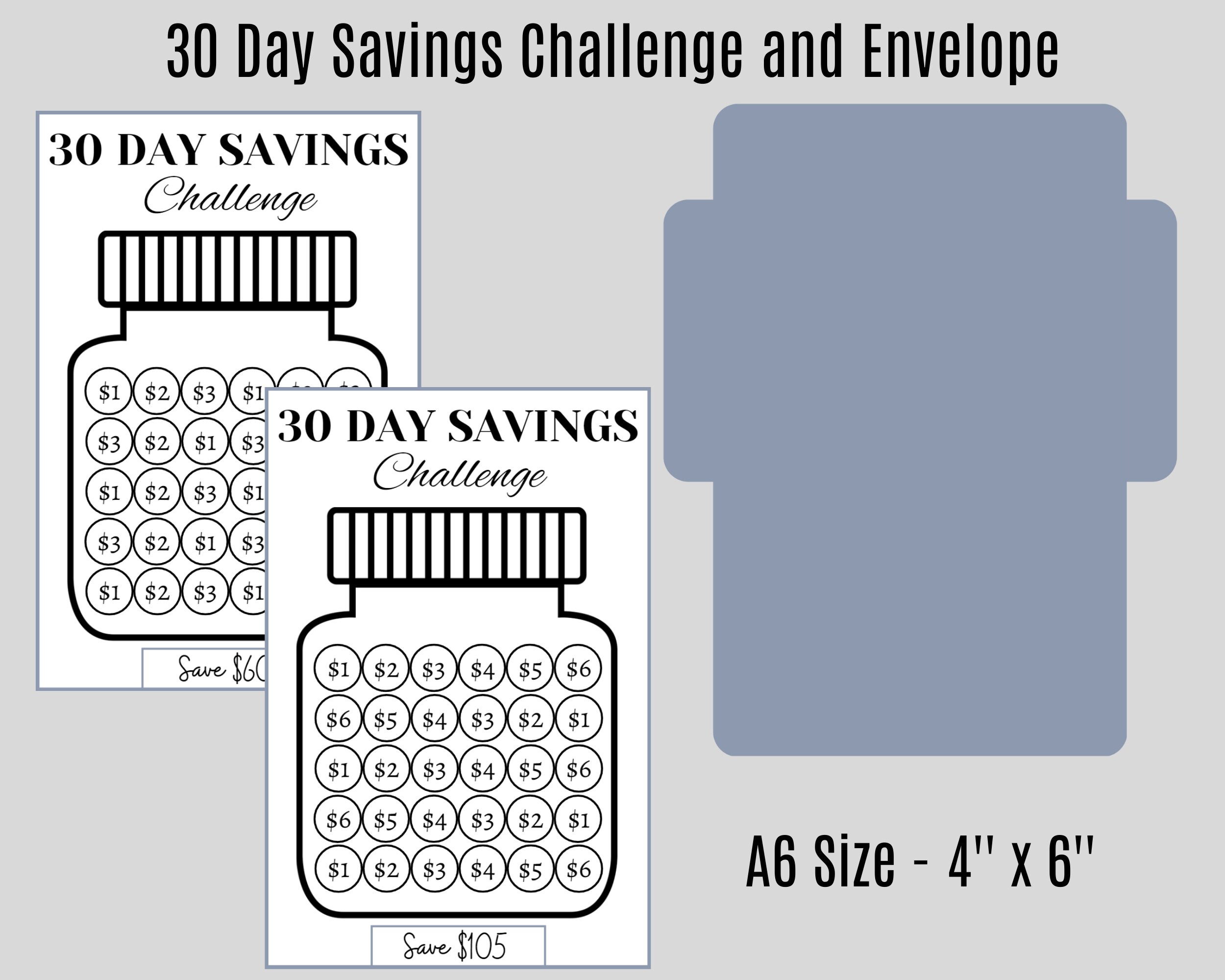 Savings Challenge Bundle for Kids Printable A6 Size Mini - Etsy