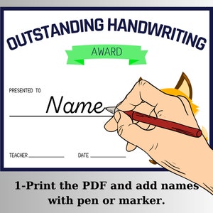 Mega Class Awards, Student Awards, 50 Printable Awards, School ...