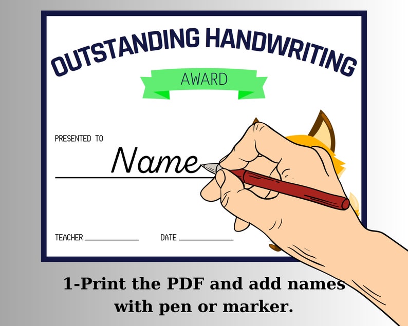 Mega Class Awards, Student Awards, 50 Printable Awards, School ...