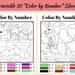 Color by Number, Printable Coloring Pages for Preschool and ...