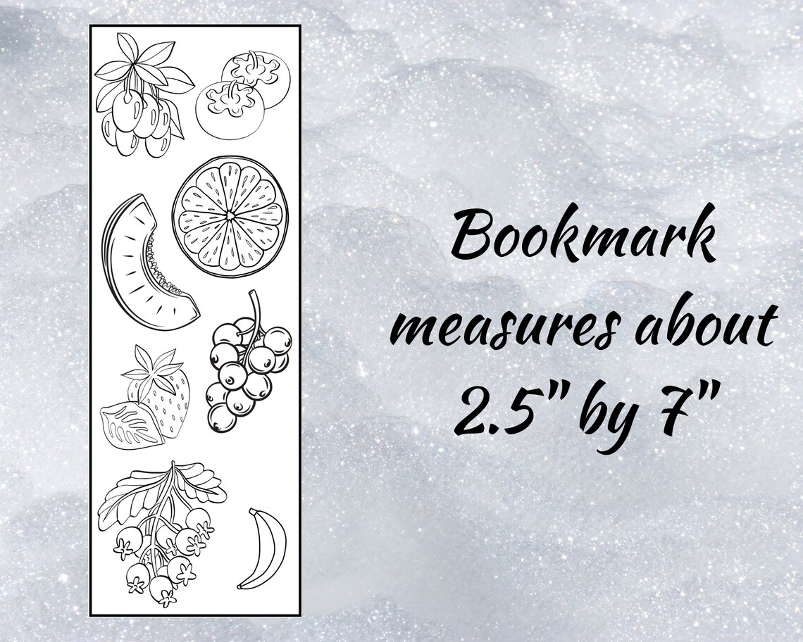Printable Coloring Bookmarks for Kids 12 Unique Bookmark - Etsy