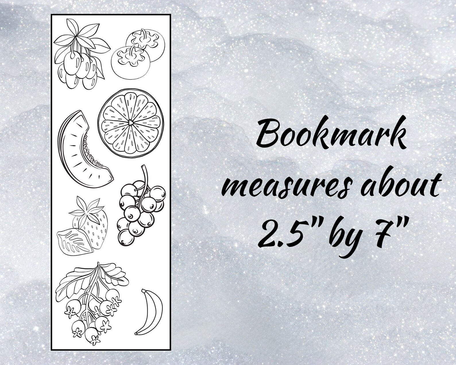 Printable Coloring Bookmarks for Kids, 12 Unique Bookmark, Student ...