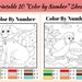 Color by Number, Printable Coloring Pages for Preschool and ...