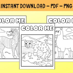 Toddler Coloring Pages: Animals for Toddlers, Kids Coloring Book With ...