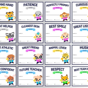 Mega Class Awards, Student Awards, 50 Printable Awards, School ...