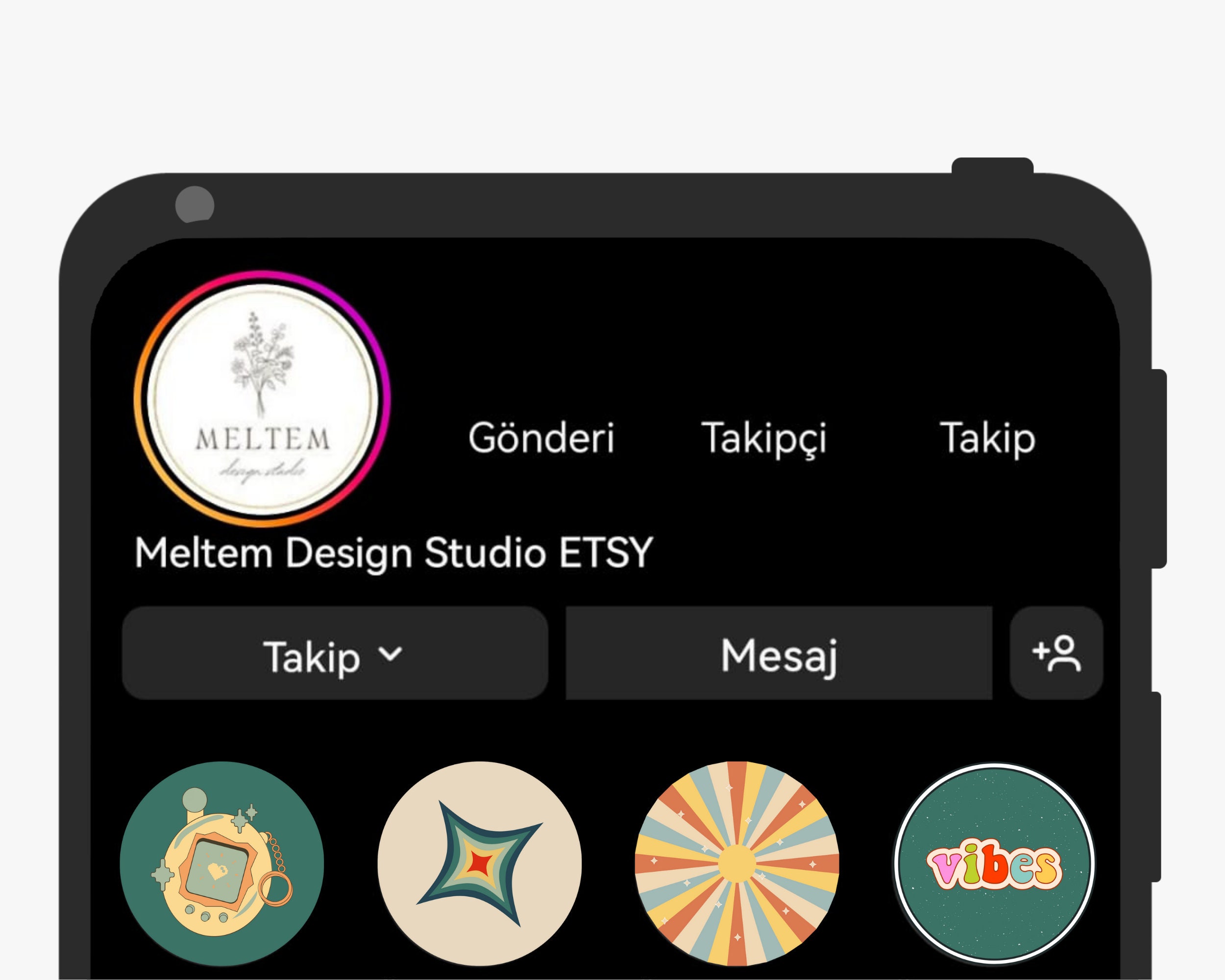 80 Retro Instagram Highlight Covers Hippie Colorful IG - Etsy