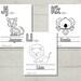 Baby's First ABC Book Baby Shower Game Alphabet Coloring - Etsy