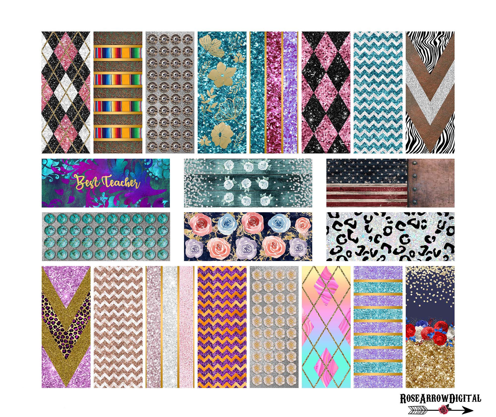 Pen Wrap PNG Bundle, Epoxy Pen Wrap Sublimation Designs - Etsy
