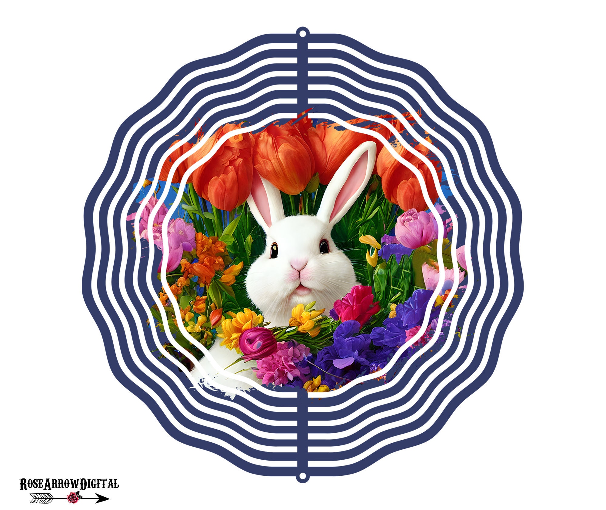 Easter Bunny Wind Spinner PNG Bundle Spring Rabbit Wind - Etsy