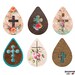 Christian Earring Bundle | Cross Teardrop Earring Sublimation Design ...