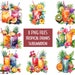 Tropical Drink PNG Sublimation Bundle | Watercolor Summer Cocktail ...