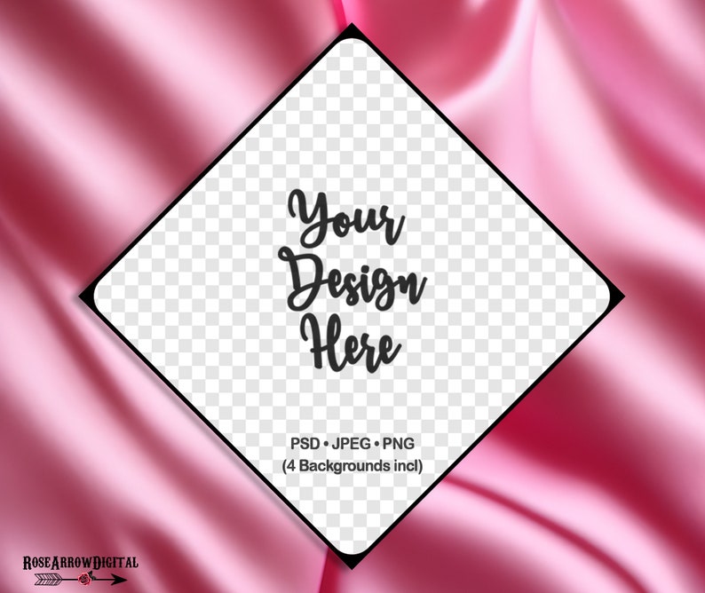 Graduation Cap Topper Mockup PSD File Grad Cap Sublimation - Etsy