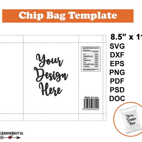 Potato Chip Bag Clip Svg - Etsy