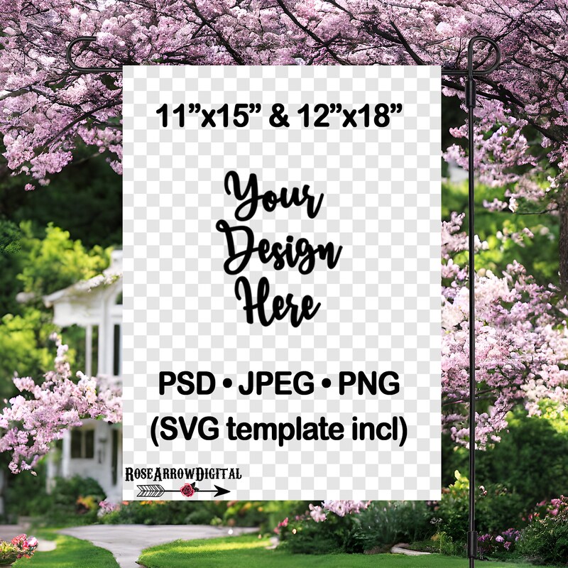 Garden Flag Svg - Etsy