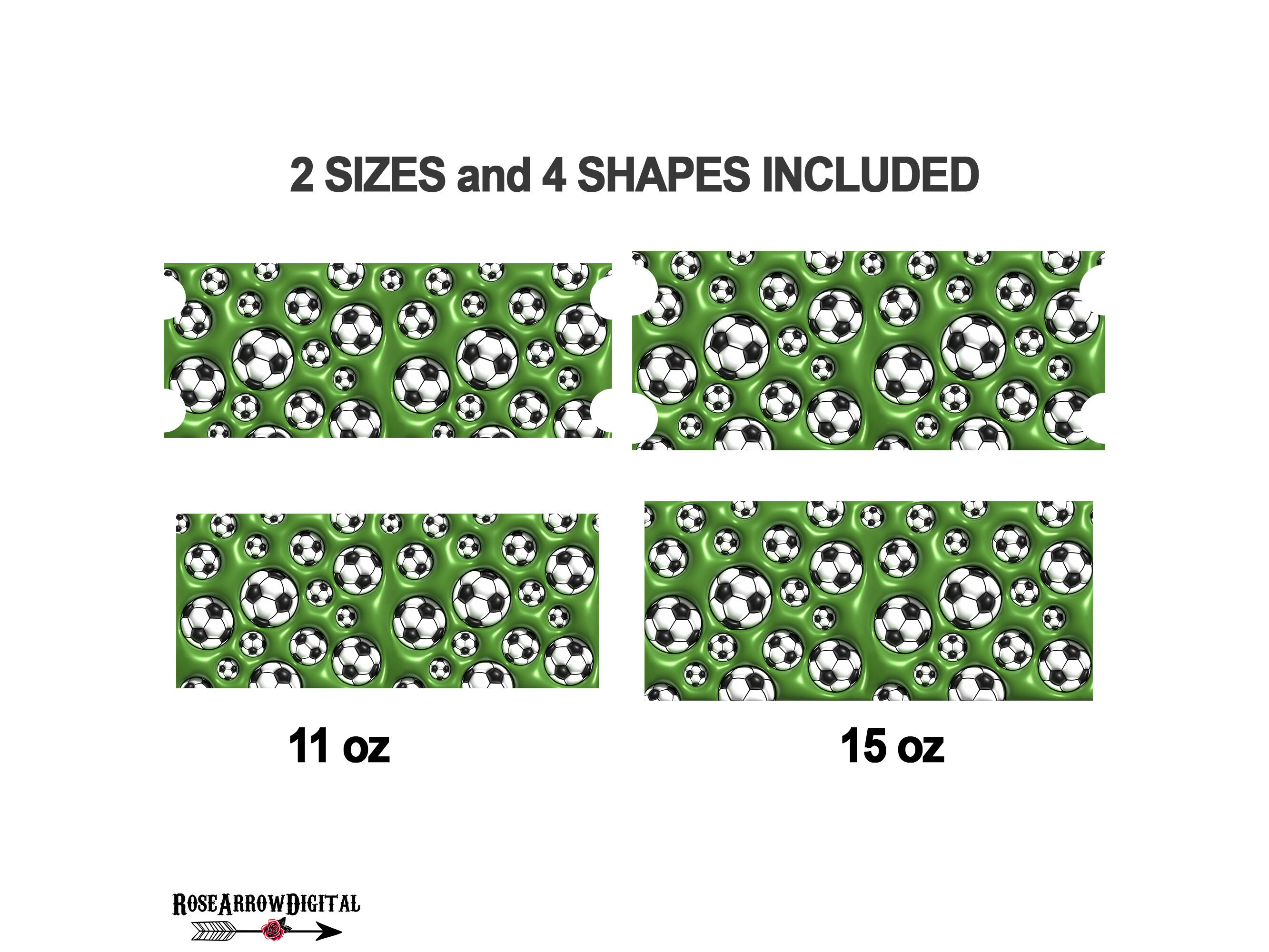 3D Inflated Puffy Soccer Mug Wrap PNG Puff Football Sports - Etsy