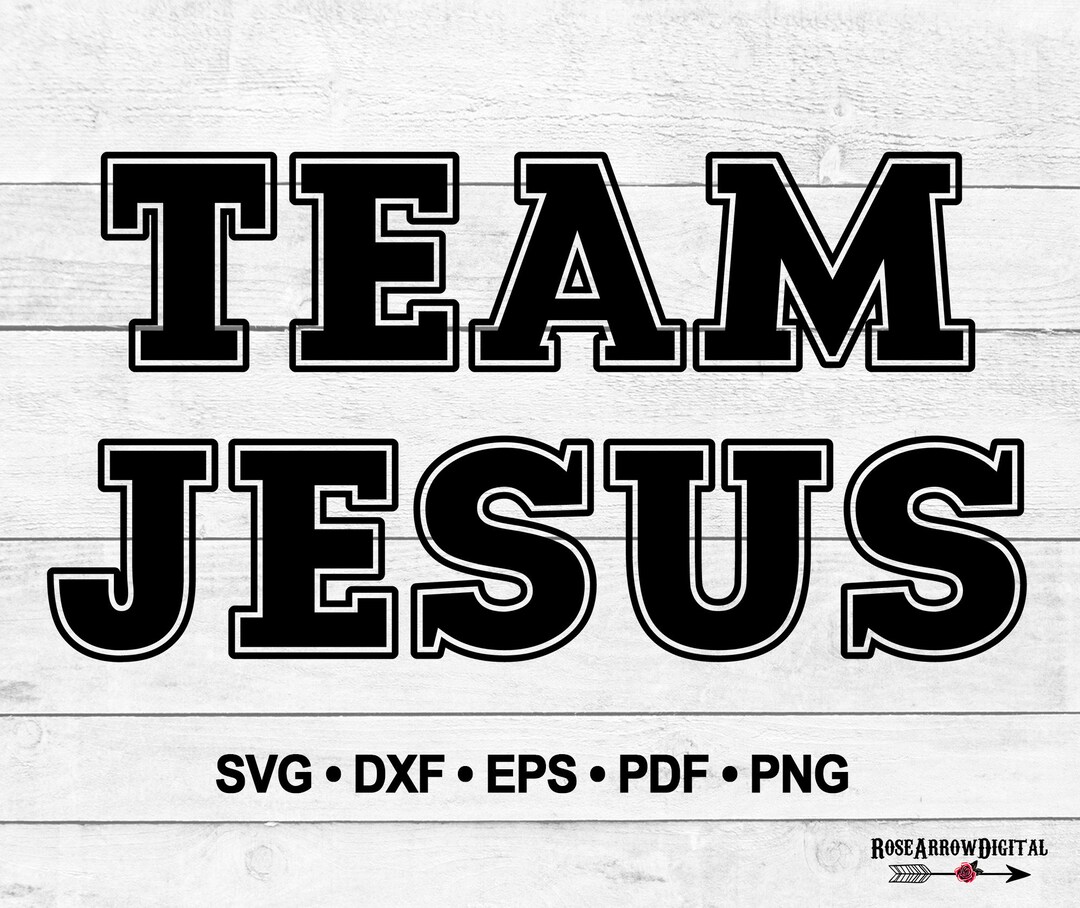 Team Jesus Svg, Christian Cutting File for Cricut - Etsy