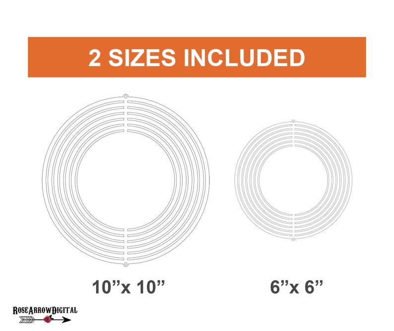 Round Wind Spinner Template SVG for Glowforge Template for Sublimation ...