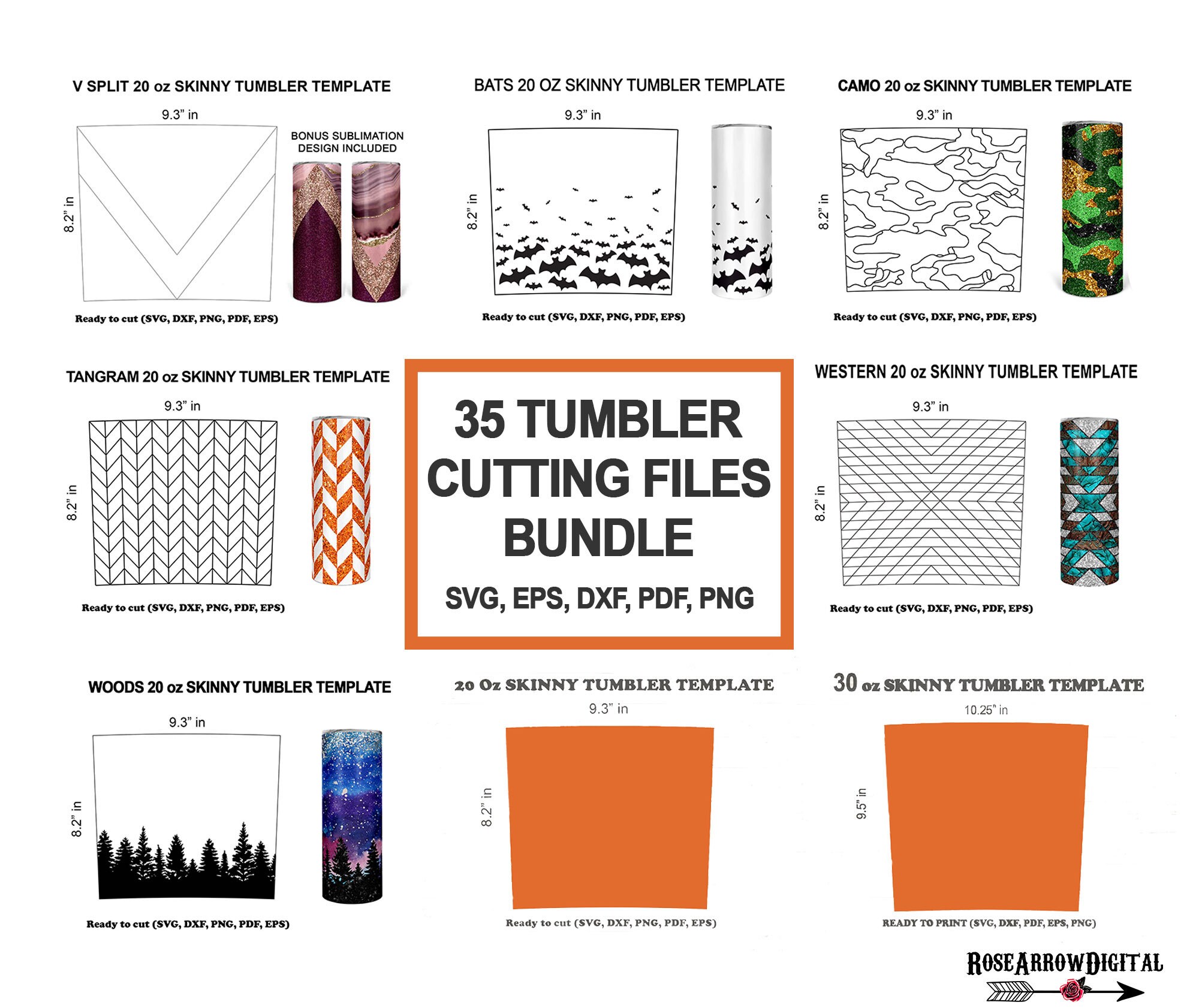 Tumbler SVG Bundle, Best Seller Tumbler Templates for Cricut - Etsy