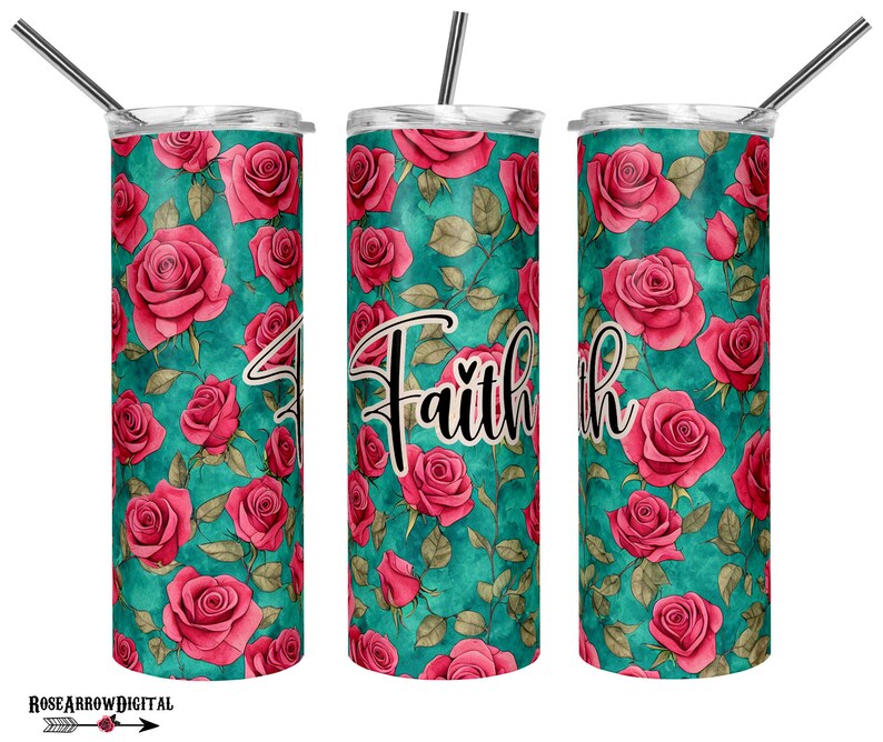 Christian Tumbler Wrap Bundle Seamless Faith Cross Tumbler - Etsy