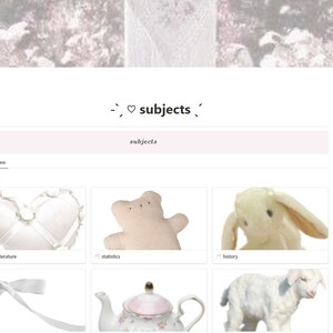 SOFTETTE COQUETTE: Notion School Planner ꔫ - Etsy