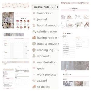COMPLETE SOFTETTE COQUETTE: Notion School/life Planner ꔫ - Etsy