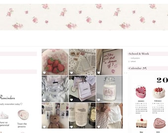 SOFTETTE COQUETTE: Notion School Planner ꔫ - Etsy