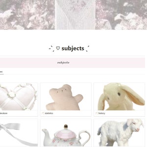 SOFTETTE COQUETTE: Notion School Planner ꔫ - Etsy