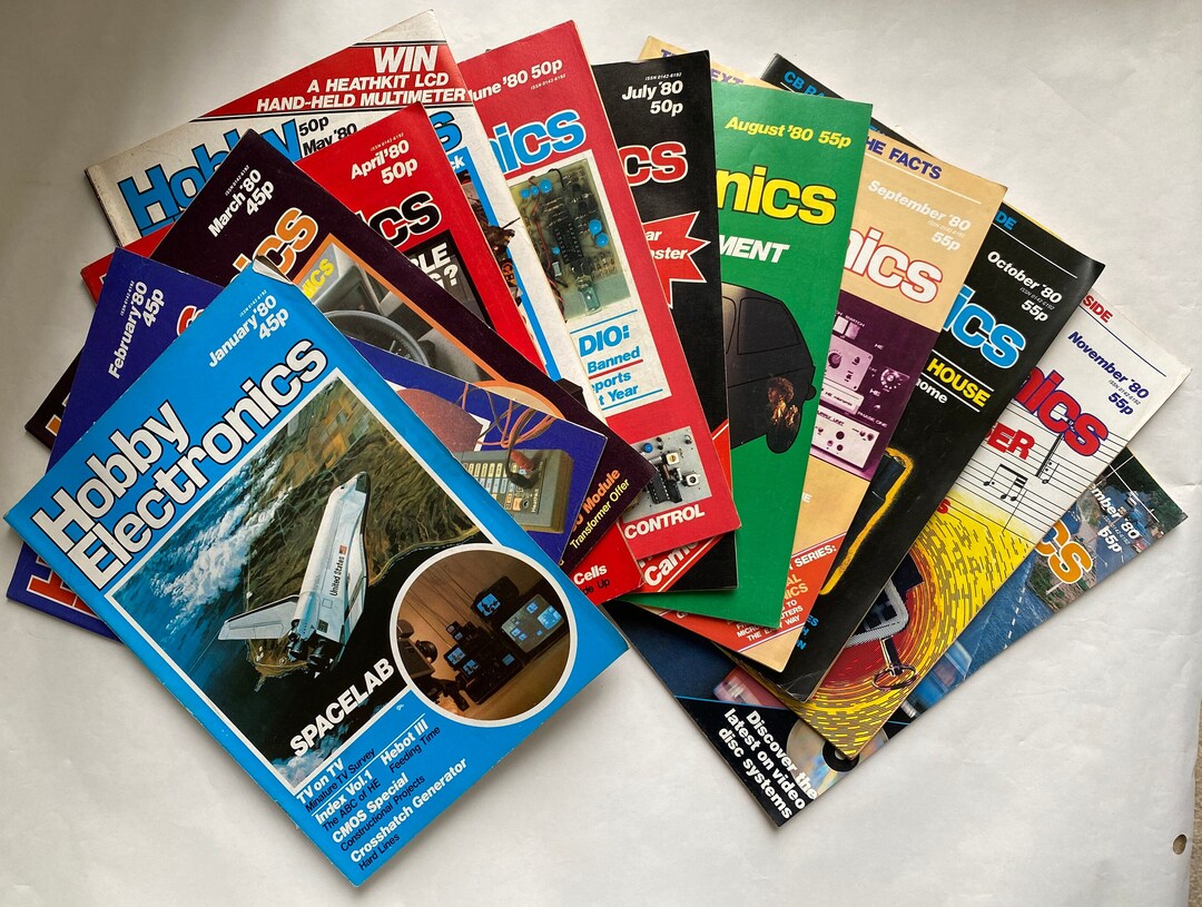 Hobby Electronics Magazines 1980 ,vintage, Full Set - Etsy