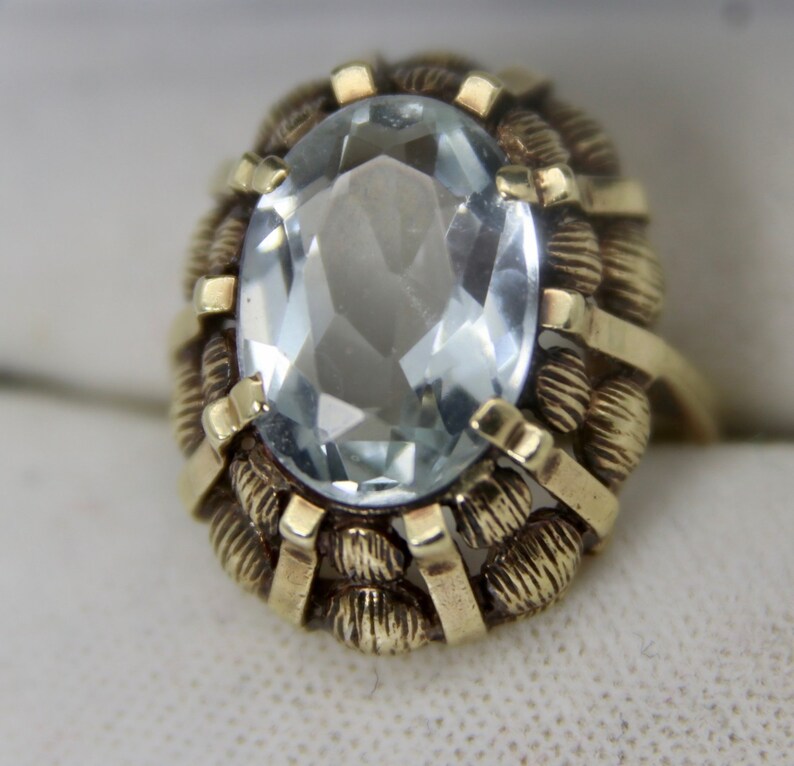 1940/50s German Goldsmith's Made of 14 Kt. /585 Yellow Gold and Set ...