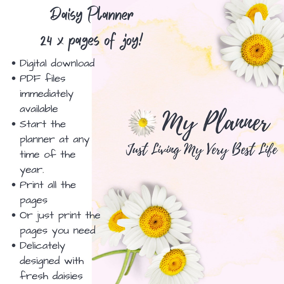 Year Planner | Digital Templates | Goal Setting | Weekly Schedule ...