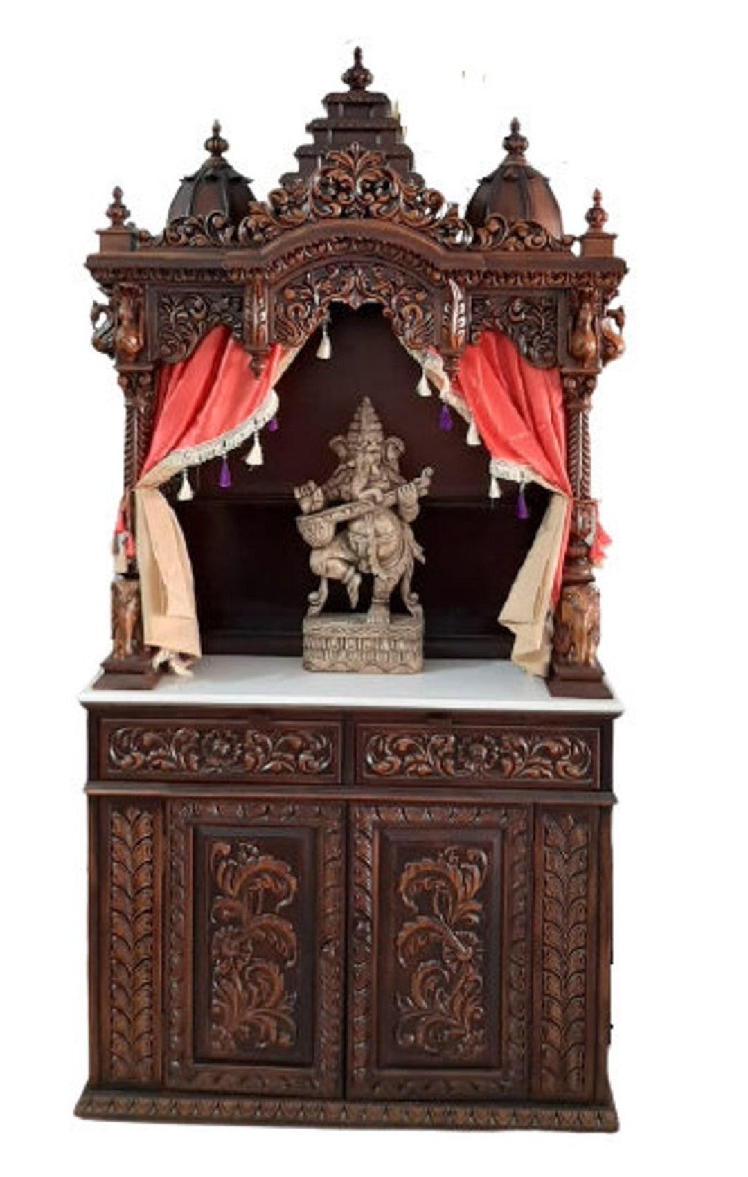 Wooden Temple 72 Large Design Temple for Home Modern Temple With LED ...