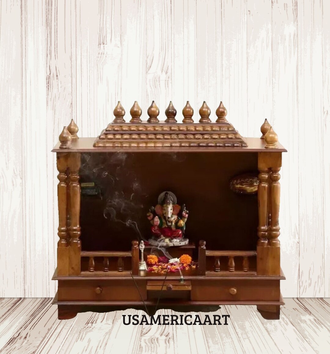 Temple for Home Wooden Temple for Home Pooja Mandir Home - Etsy