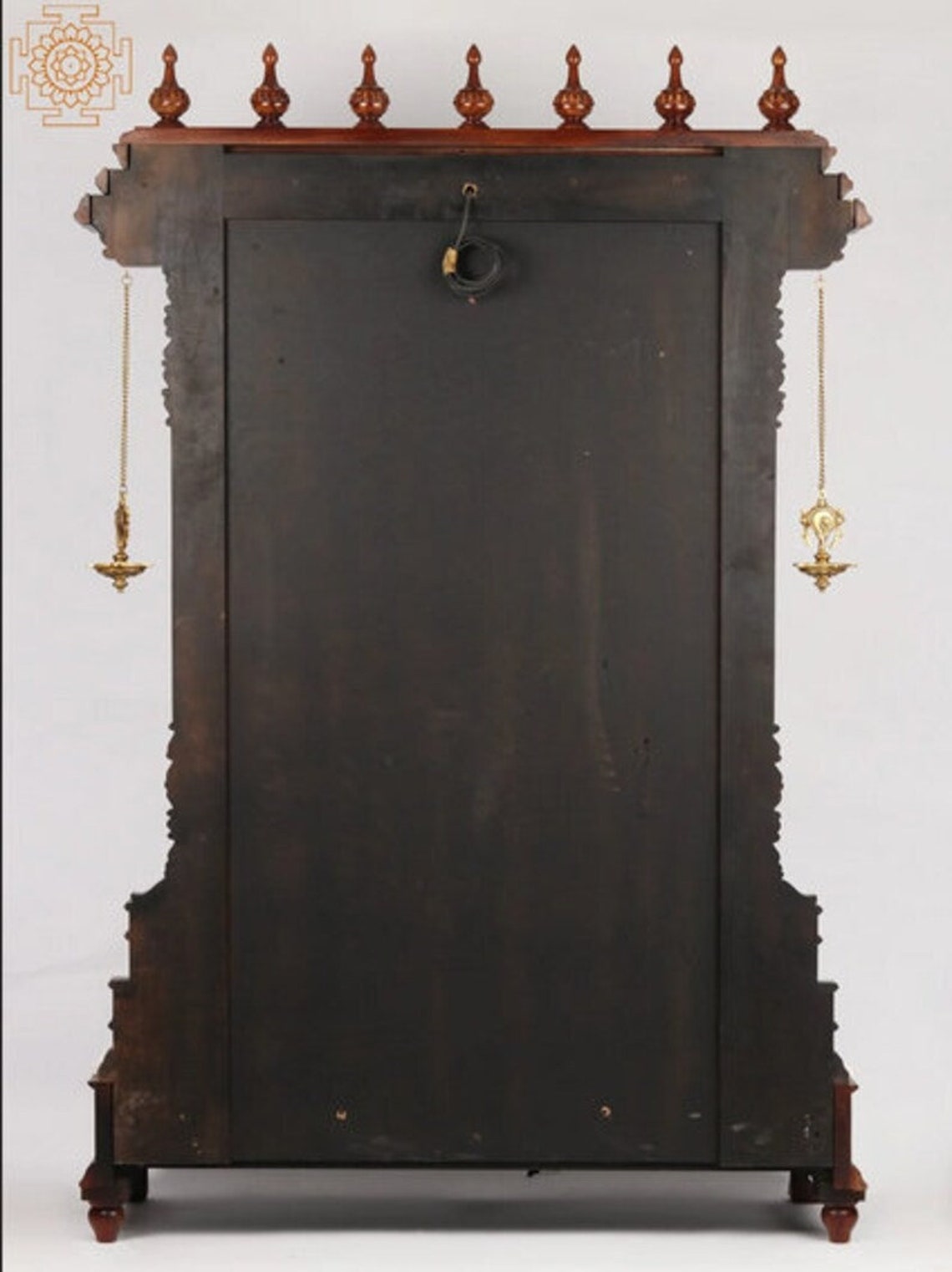 Wooden Frame With Pooja Mandir, Home Temple,carved Temple Pooja Ghar ...