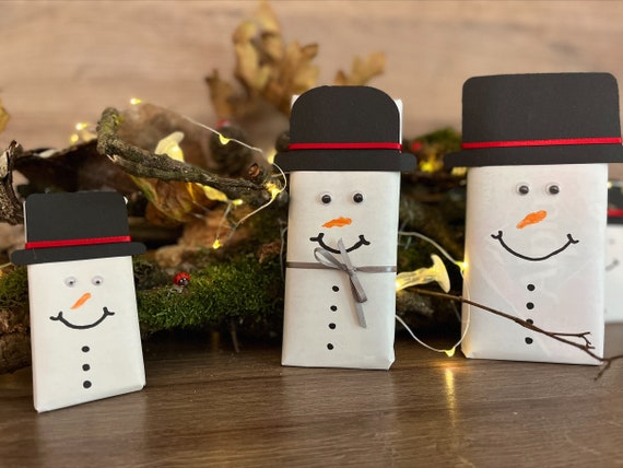 Chocolate Snowman Chocolate Snowman Gift Souvenir Merry Christmas Thank You Gifts Christmas Present Guest