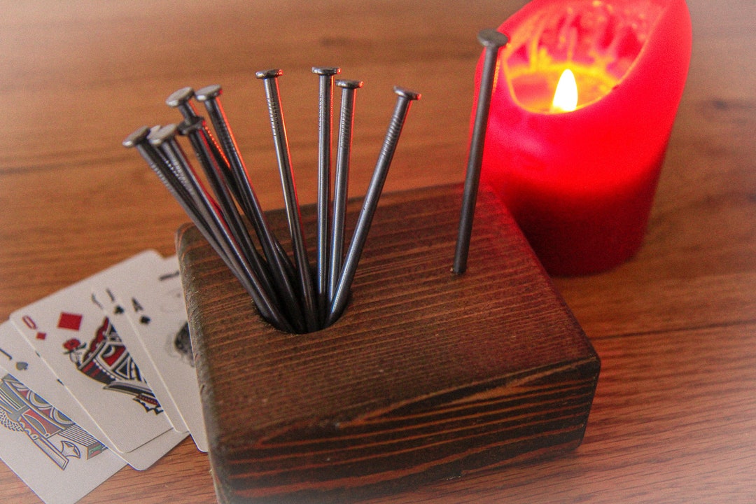 Wooden Nail Puzzle Brainteaser - Etsy UK